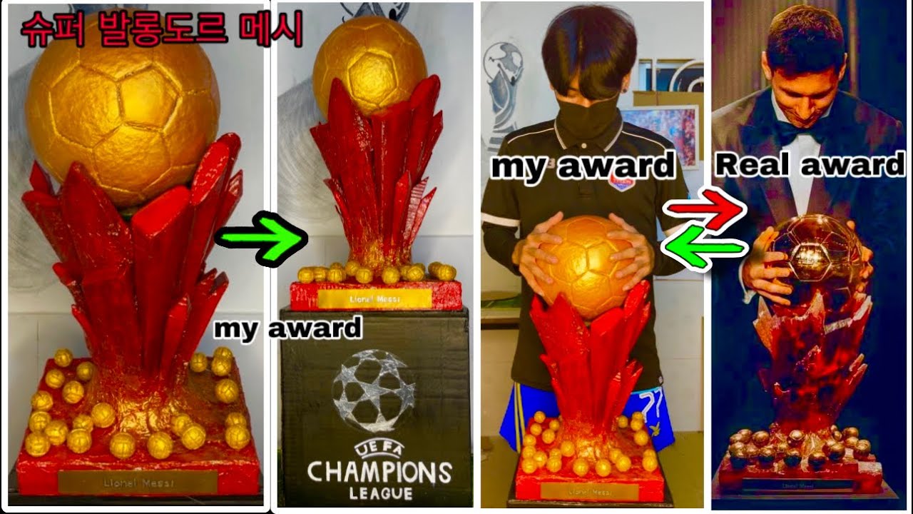 How to make super ballon d'or award 2023 #lionelmessi with paper # ...