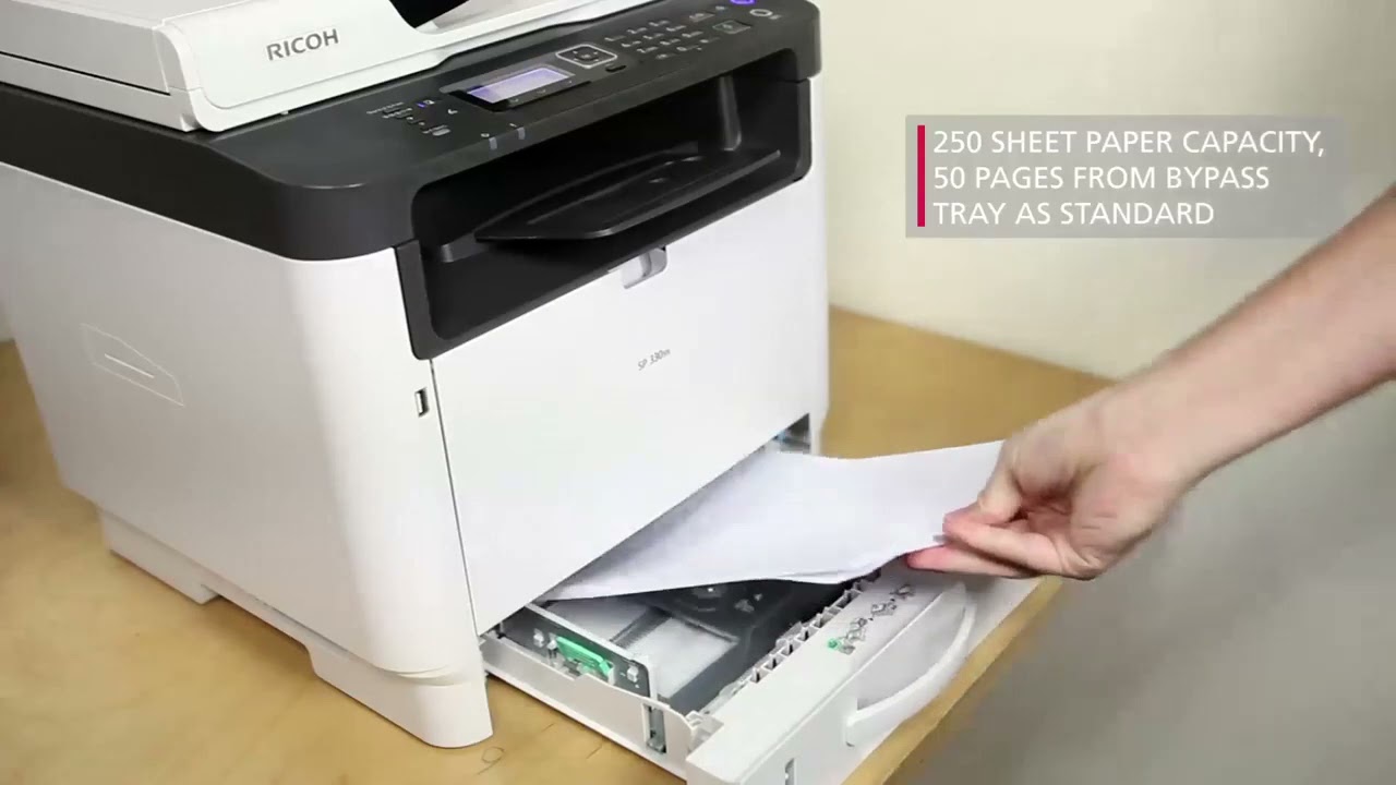 Ricoh SP 3710 series - YouTube