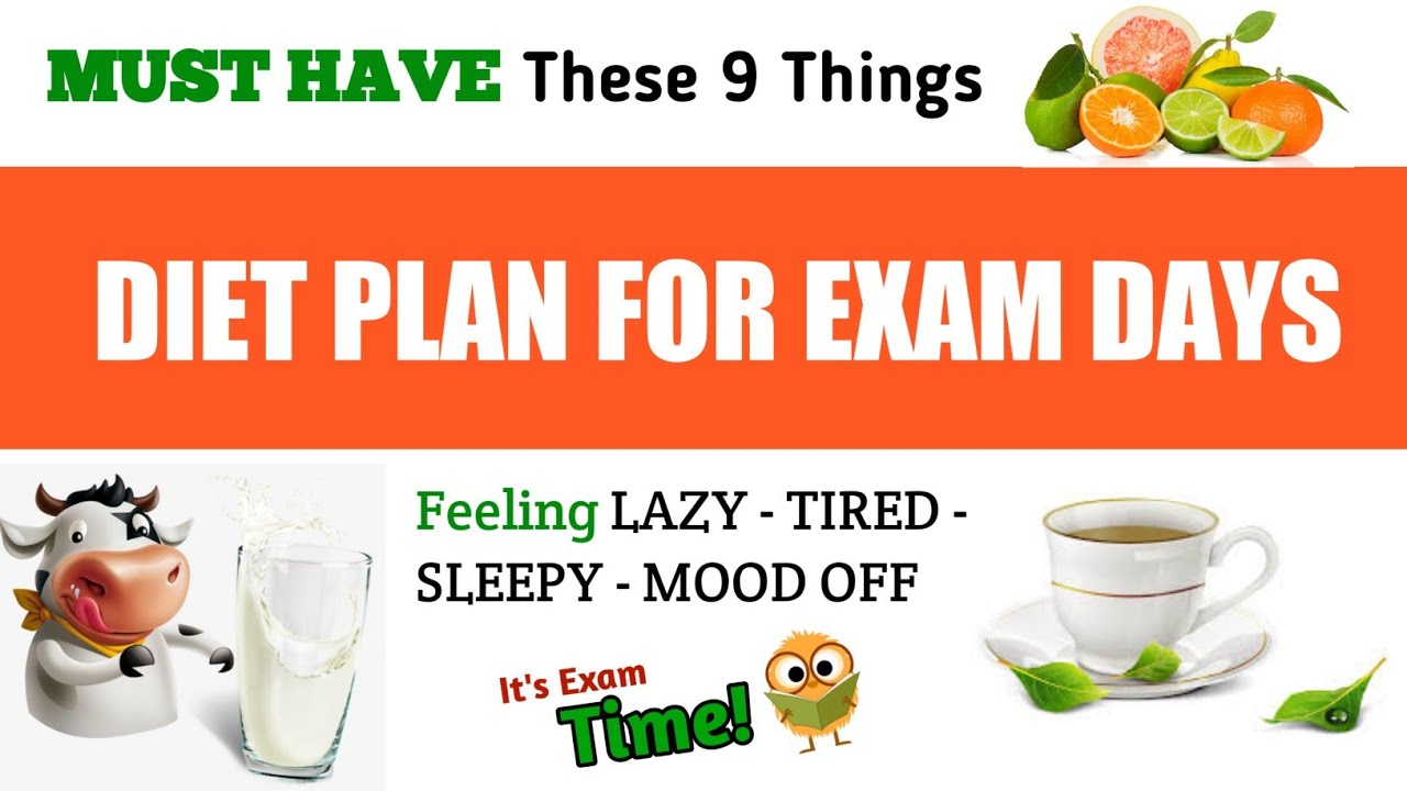 Diet Plan For Exam Days | Diet Plan For Students | Must Eat these 9 ...