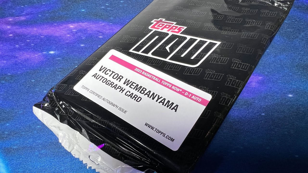 Opening Victor Wembanyama Topps Now Dutch Auction D1 On-Card Autograph ...