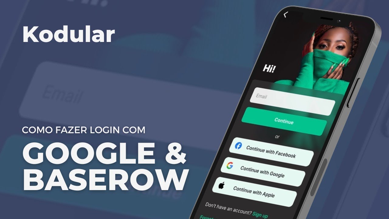 KODULAR - LOGIN COM GOOGLE E BASEROW - YouTube