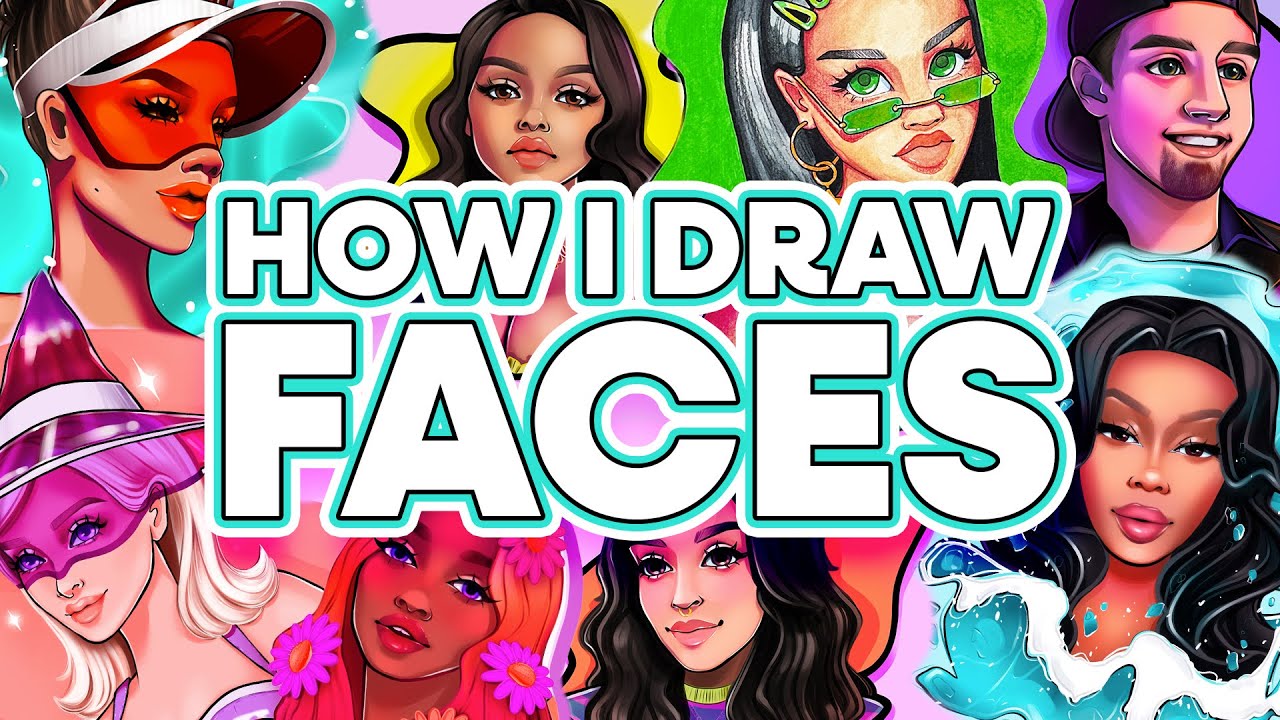 HOW I DRAW FACES | Art Tutorial - YouTube