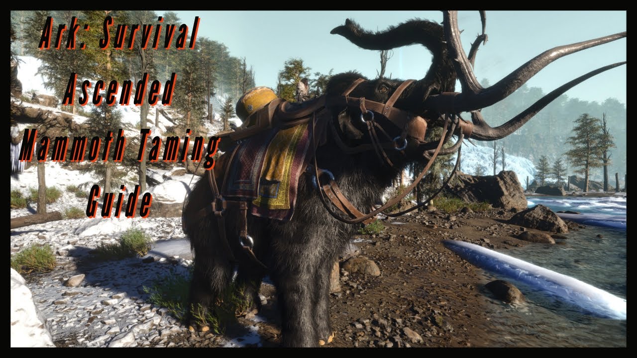 Mammoth Taming Guide - [Ark: Survival Ascended] - YouTube
