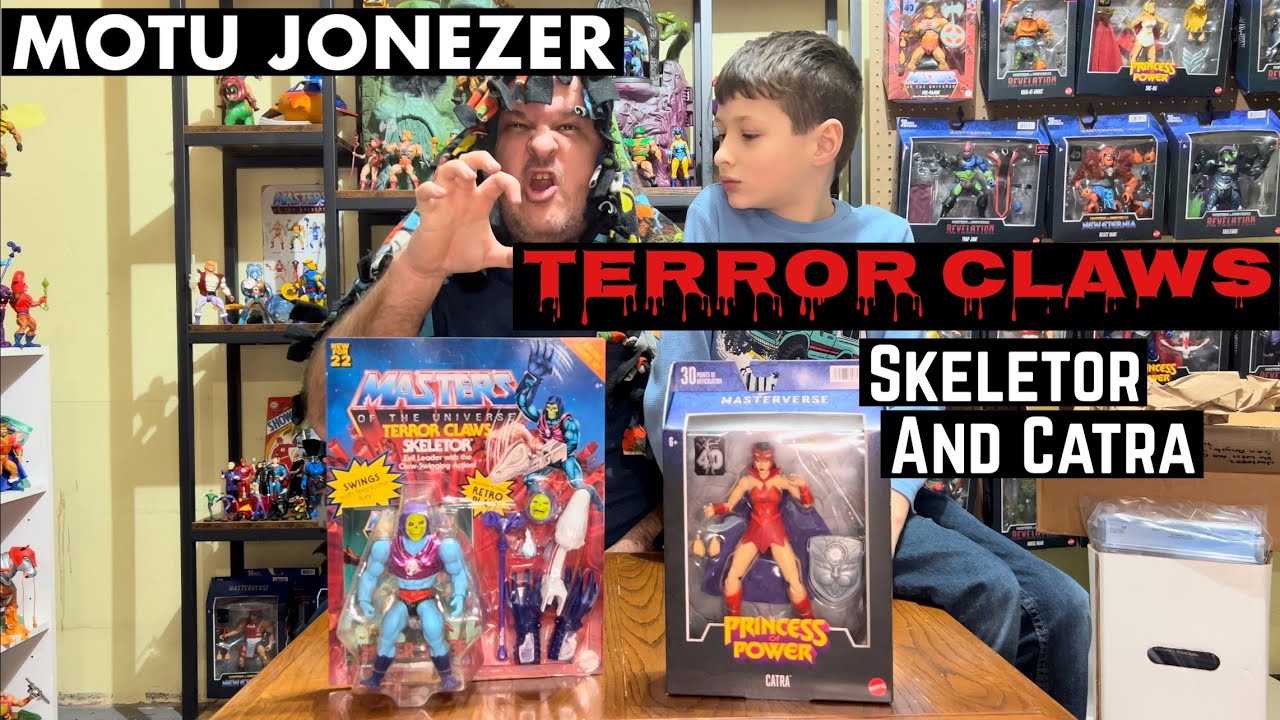 ORIGINS TERROR CLAWS SKELLY AND MASTERVERSE CATRA - YouTube