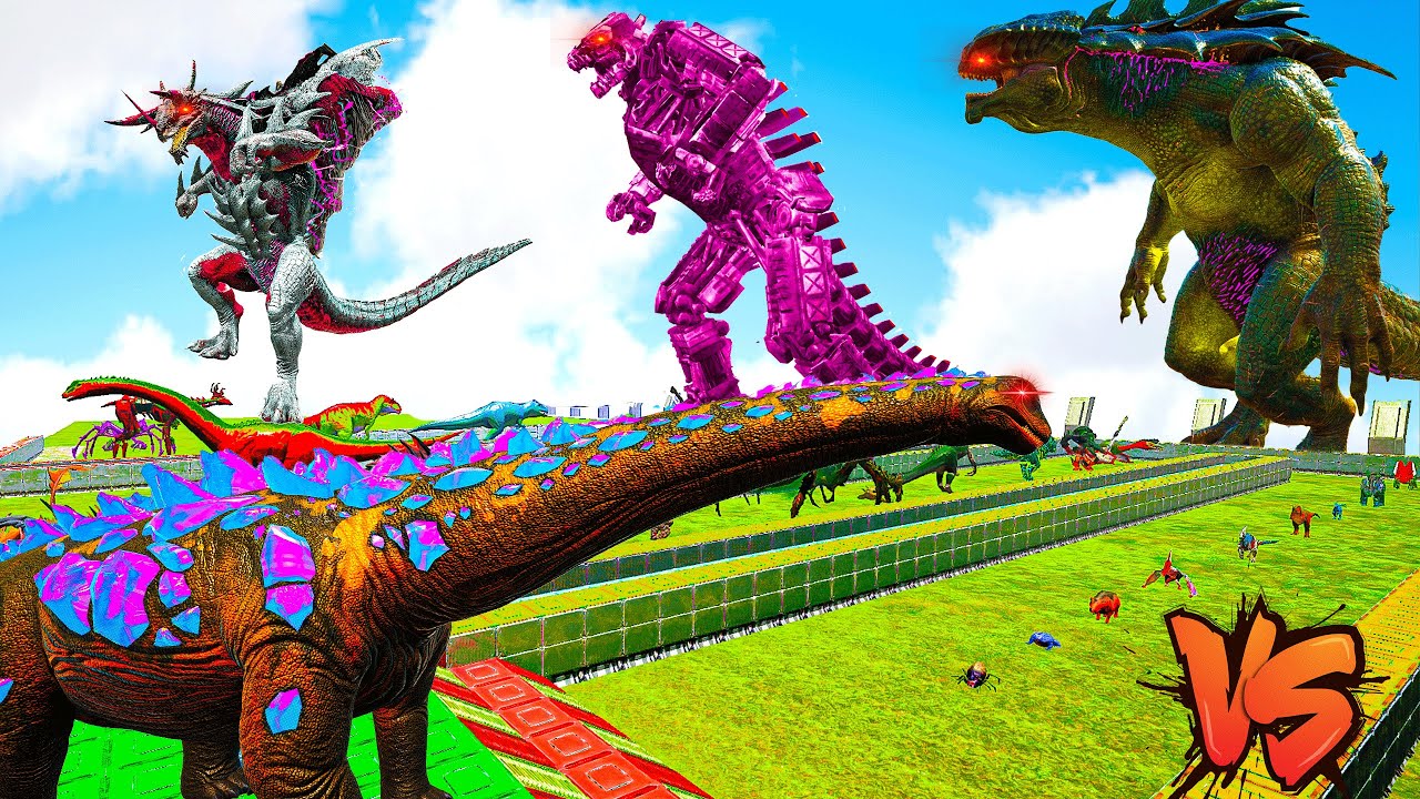 Epic God Titanosaur Deathrun Ascended | All ARK Creatures - Animal ...