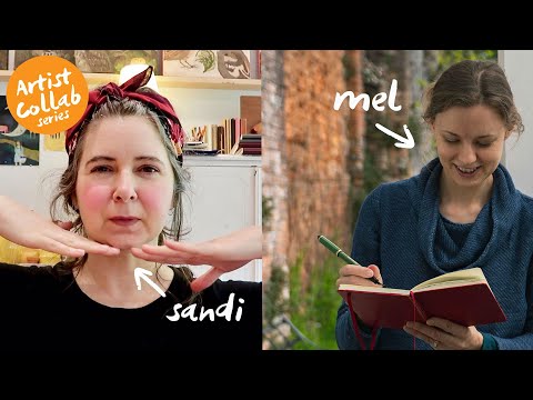 Loosening up + finding inspiration | Artist Collab with Sandi Hester | PART 1