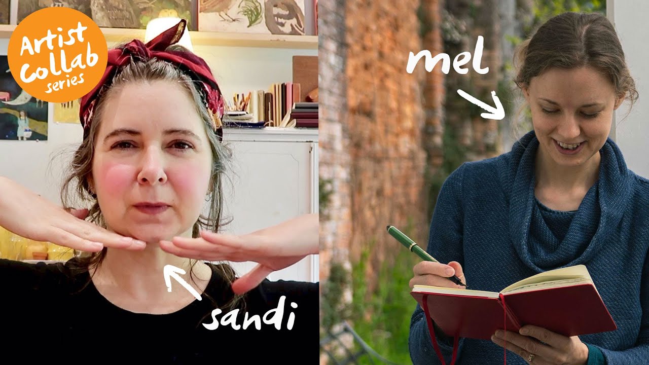 Loosening up + finding inspiration | Artist Collab with Sandi Hester ...