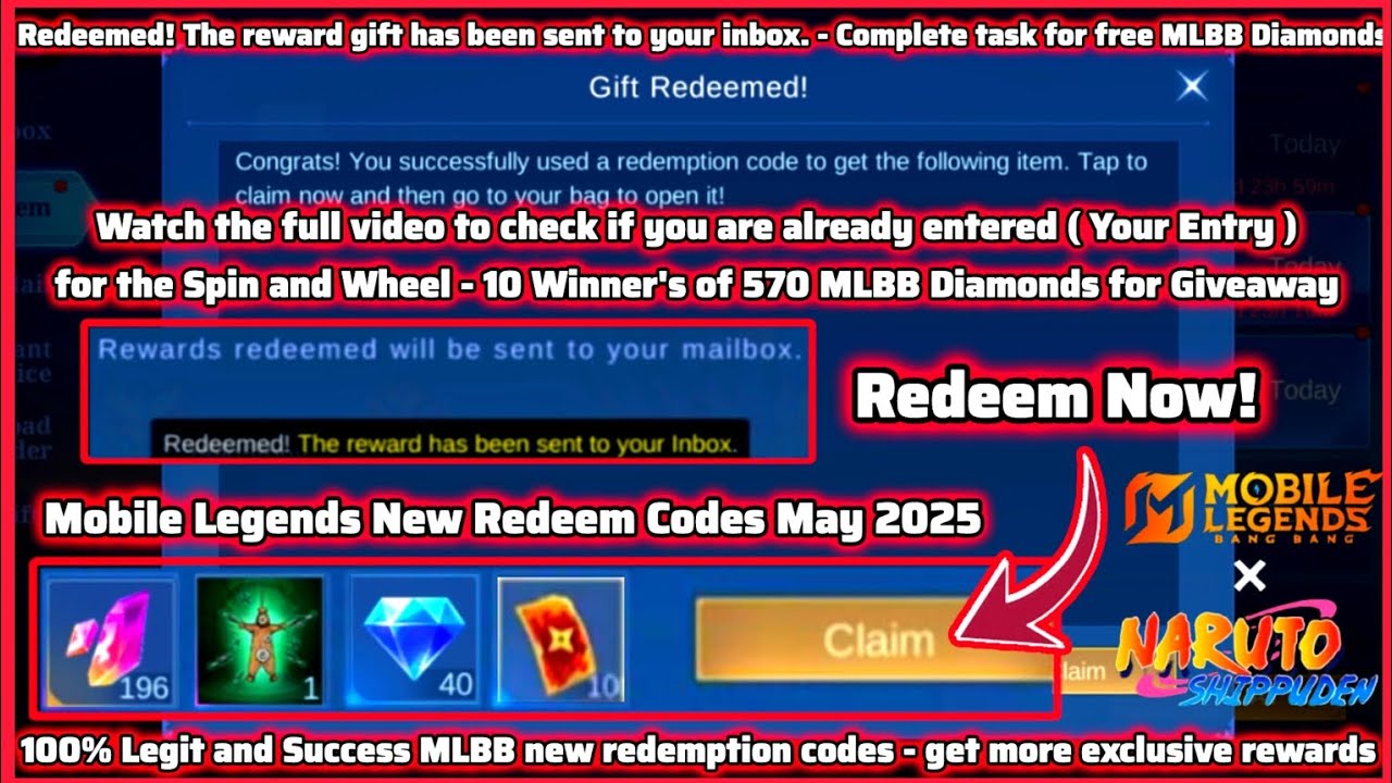 Mobile Legends New Redeem Codes May 19, 2025 - MLBB Redemption Codes ...