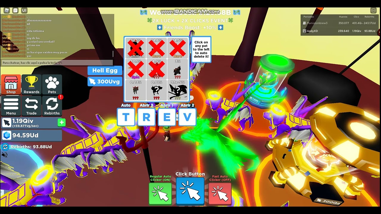 CONSIGO LA NUEVA LEGENDARIA CRAFTADA EN RAINBOW! CLICKER SIMULATOR ...