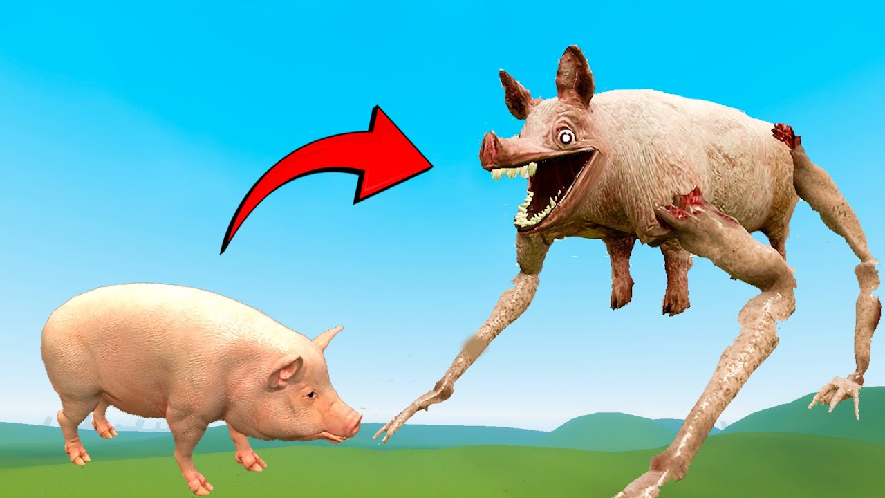 Evolution of Zoochosis Pig Mutant Animal in Garry's Mod - YouTube