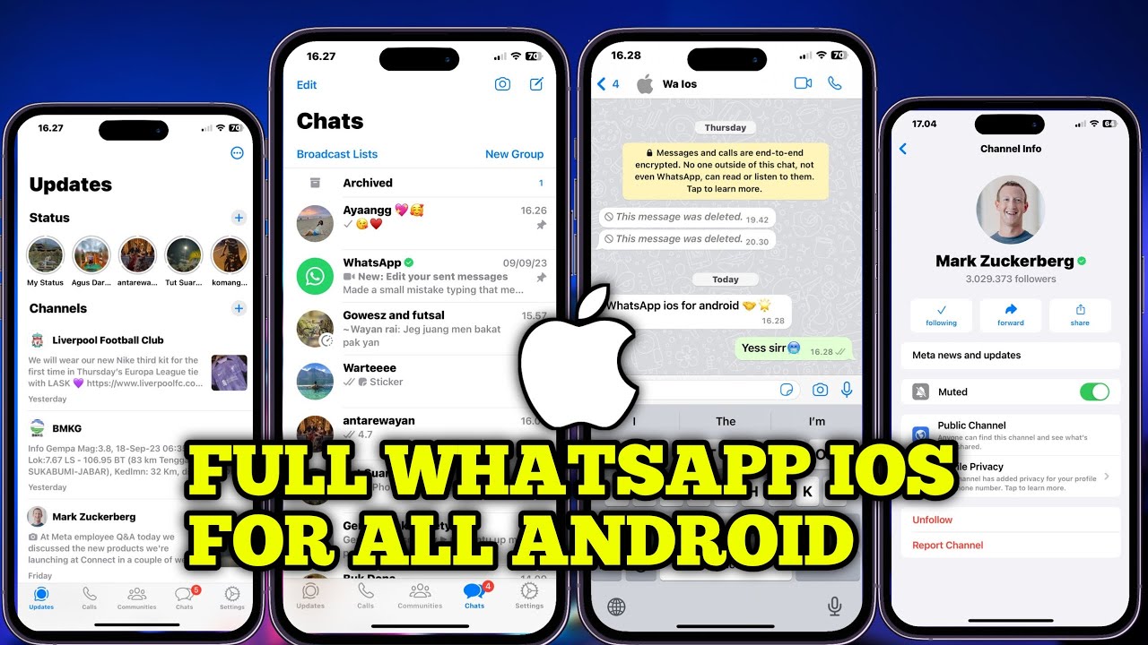 TERBARU! CARA UBAH TAMPILAN WHATSAPP ANDROID MENJADI FULL WHATSAPP ...