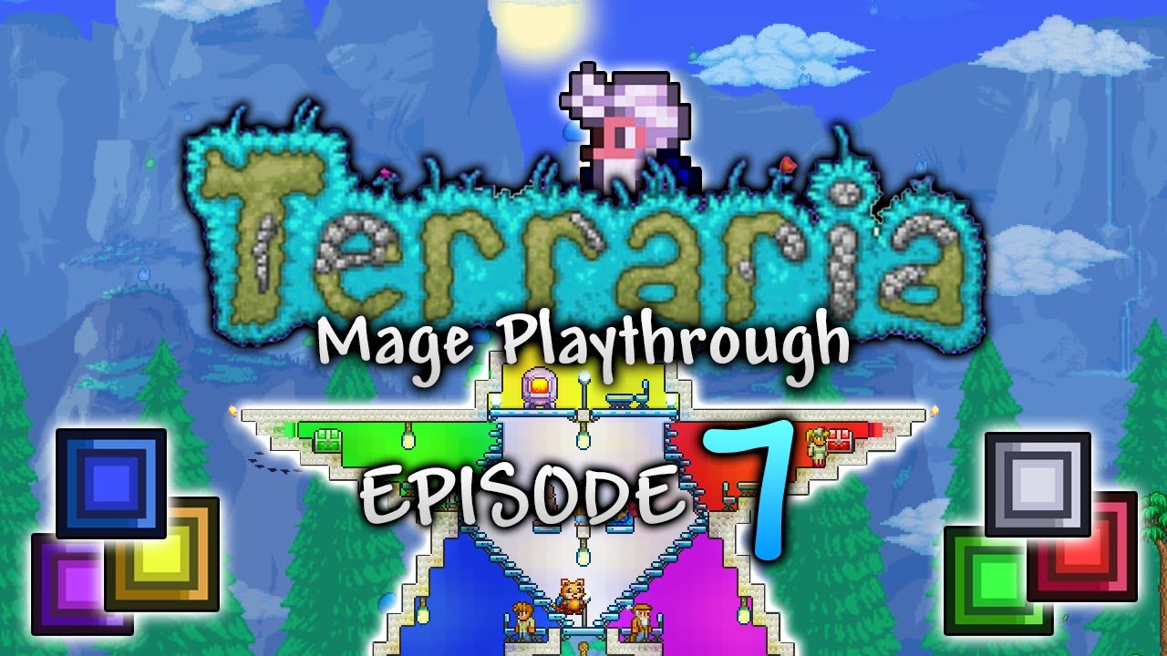 My Terraria Mage Star Base Build! | Terraria 1.4.4 Mage Playthrough ...