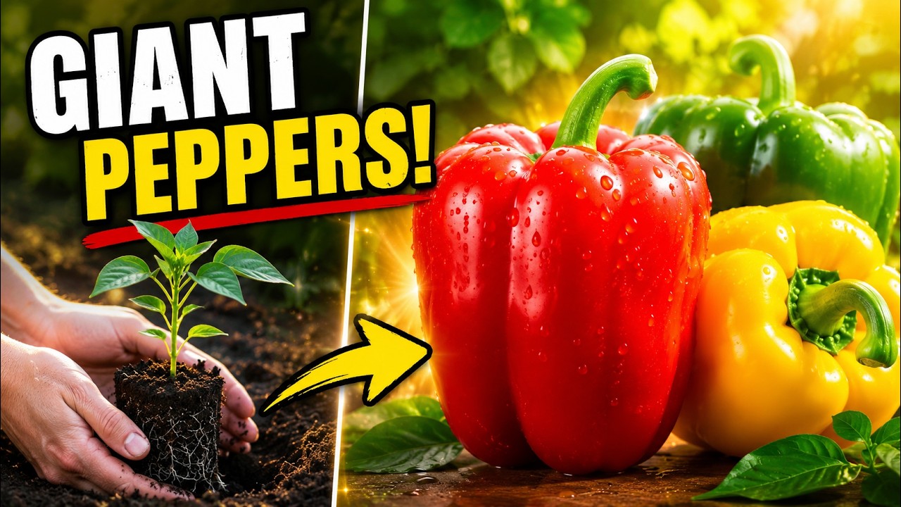 This One Trick Grows GIANT Bell Peppers Fast - YouTube