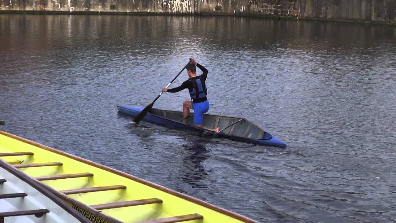 Paddling C1 ( hign kneeler) for the first time. Great Britain - YouTube