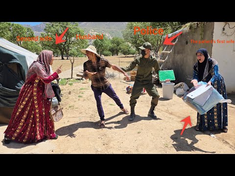 The second lady returns with the police and complains about the husband....................