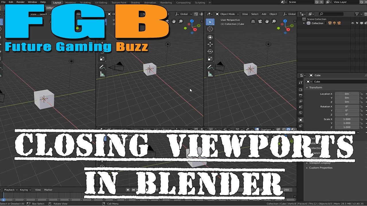 Blender 3D Quick Tip Closing Viewports YouTube Blender 3D Quick Tip Closing Viewports YouTube