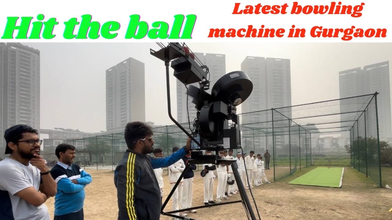 bowling machine in delhi 🤩🤩| vijaydhaiya cricket academy|| arena ground ...