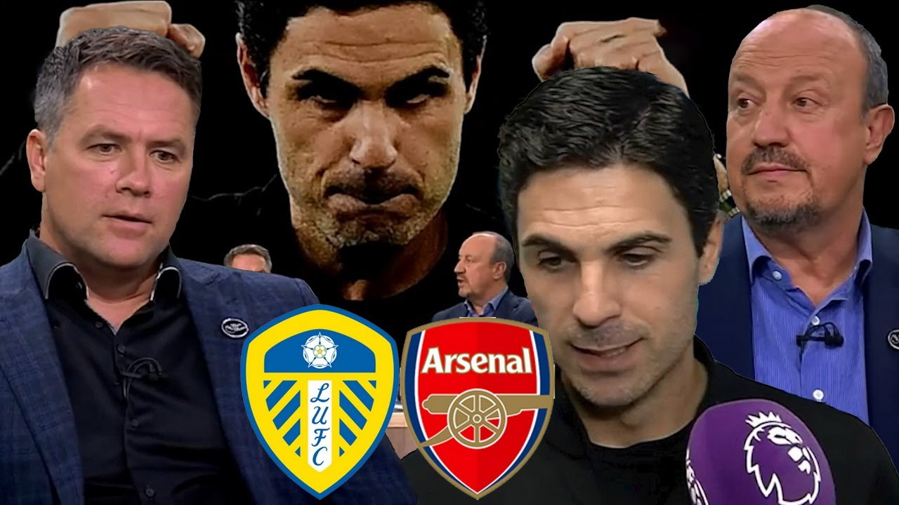 Michael Owen & Rafael Benítez's Reaction to Leeds United vs Arsenal 1-0 ...