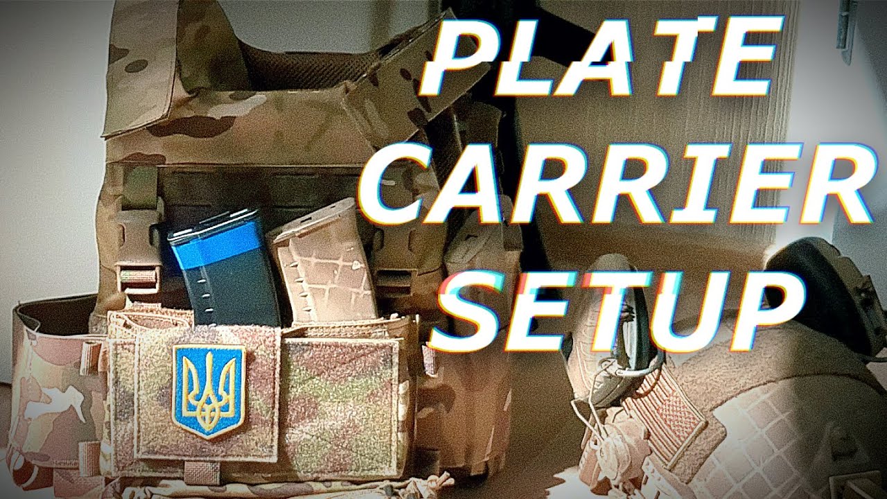 My airsoft PLATE CARRIER SETUP - YouTube