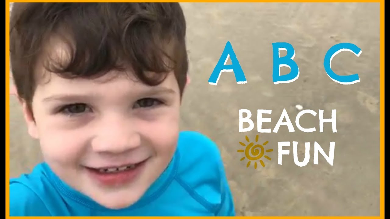 Learn ABC and Alphabet Song! Outdoor Summer Fun at the Beach! - YouTube