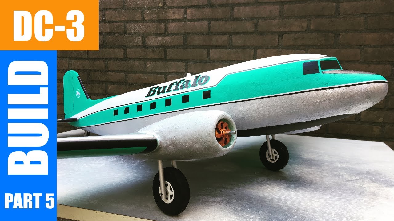 Painting an RC Airplane | DC-3 From Scratch (ep. 5) - YouTube