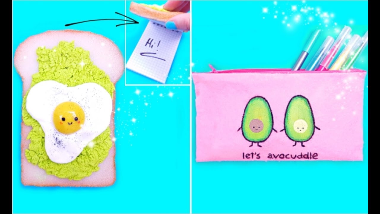 5 DIY AVOCADO SCHOOL SUPPLIES for Back To School | DIY Projects Easy To ...
