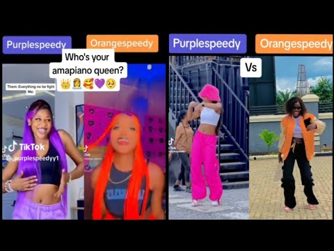 Purple Speedy 💜 🆚 Orange Speedy 🧡 ||Tiktok Dance Challenge - YouTube