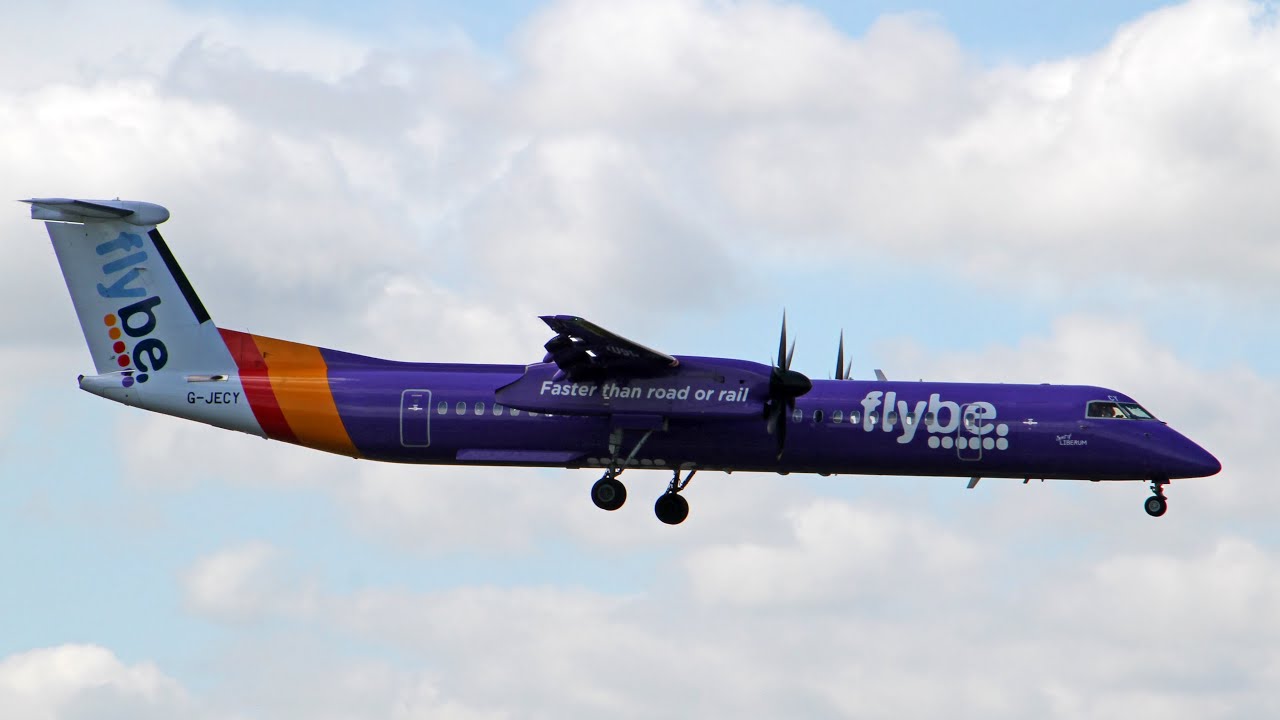 Flybe Dash-8 Q400 Takeoff @ Exeter Airport | Infinite Flights - YouTube