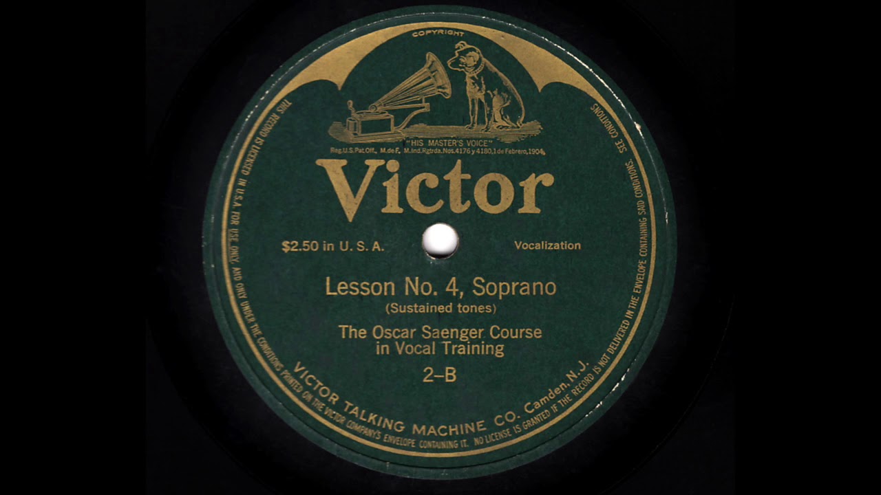 (Lesson No. 4 for Soprano) The Oscar Saenger Course in Vocal Training ...