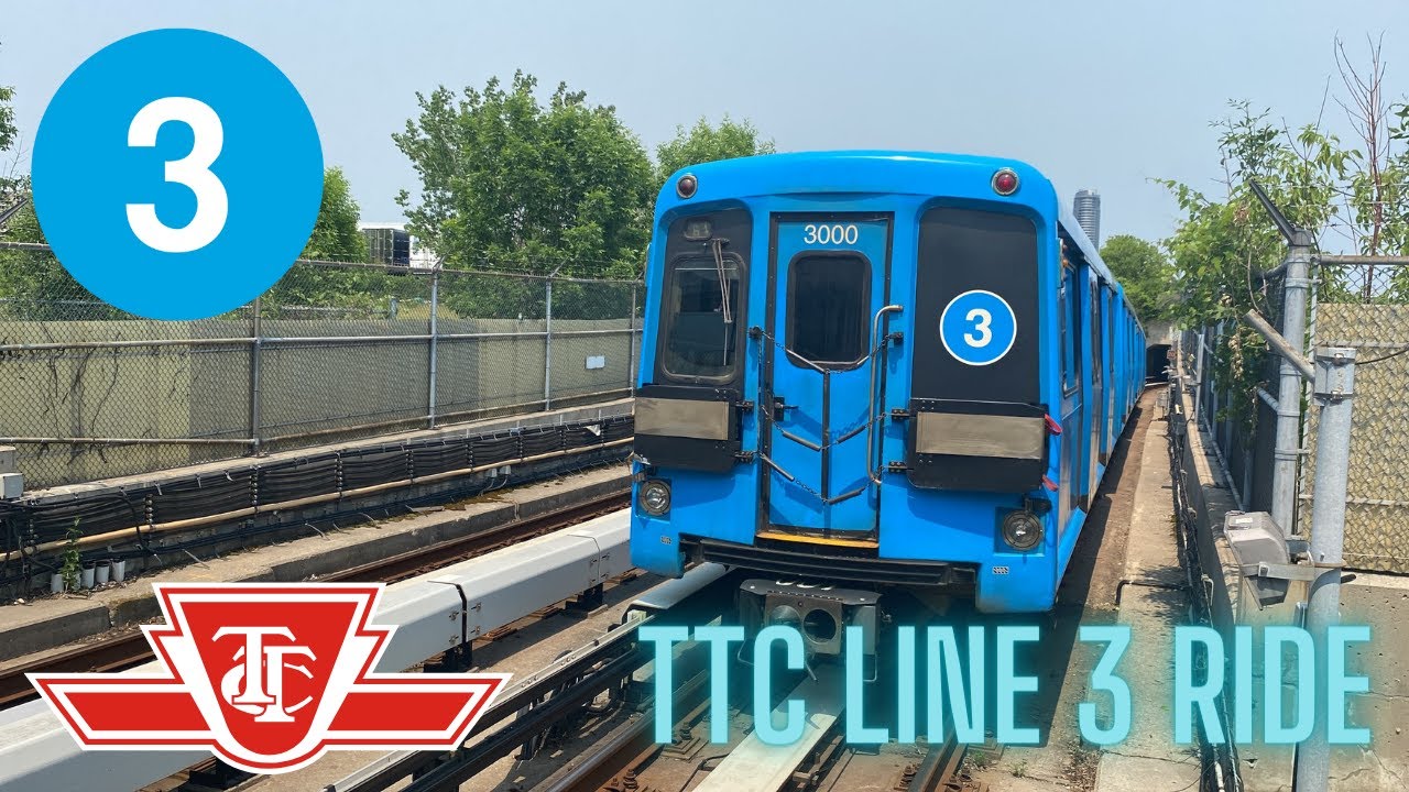 TTC SUBWAY LINE 3 RIDE - YouTube
