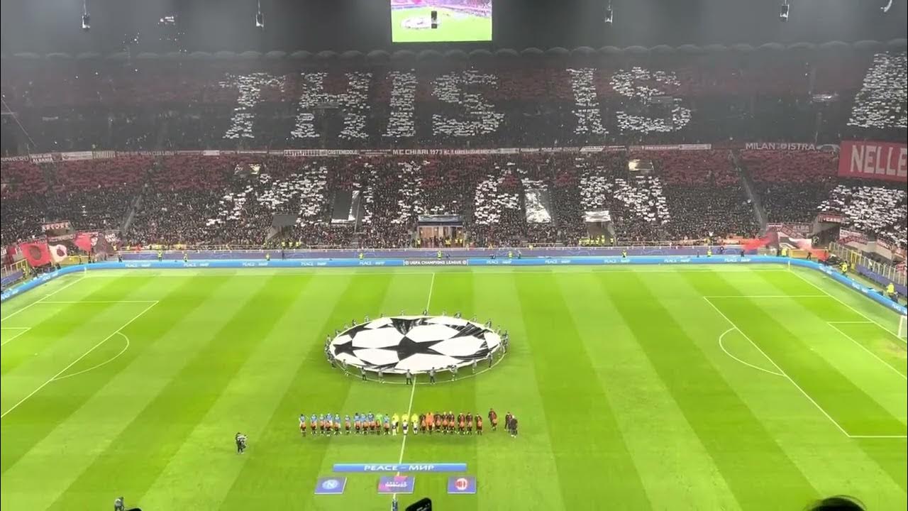Milan Napoli 4' di Finale coreografia a San Siro. - YouTube