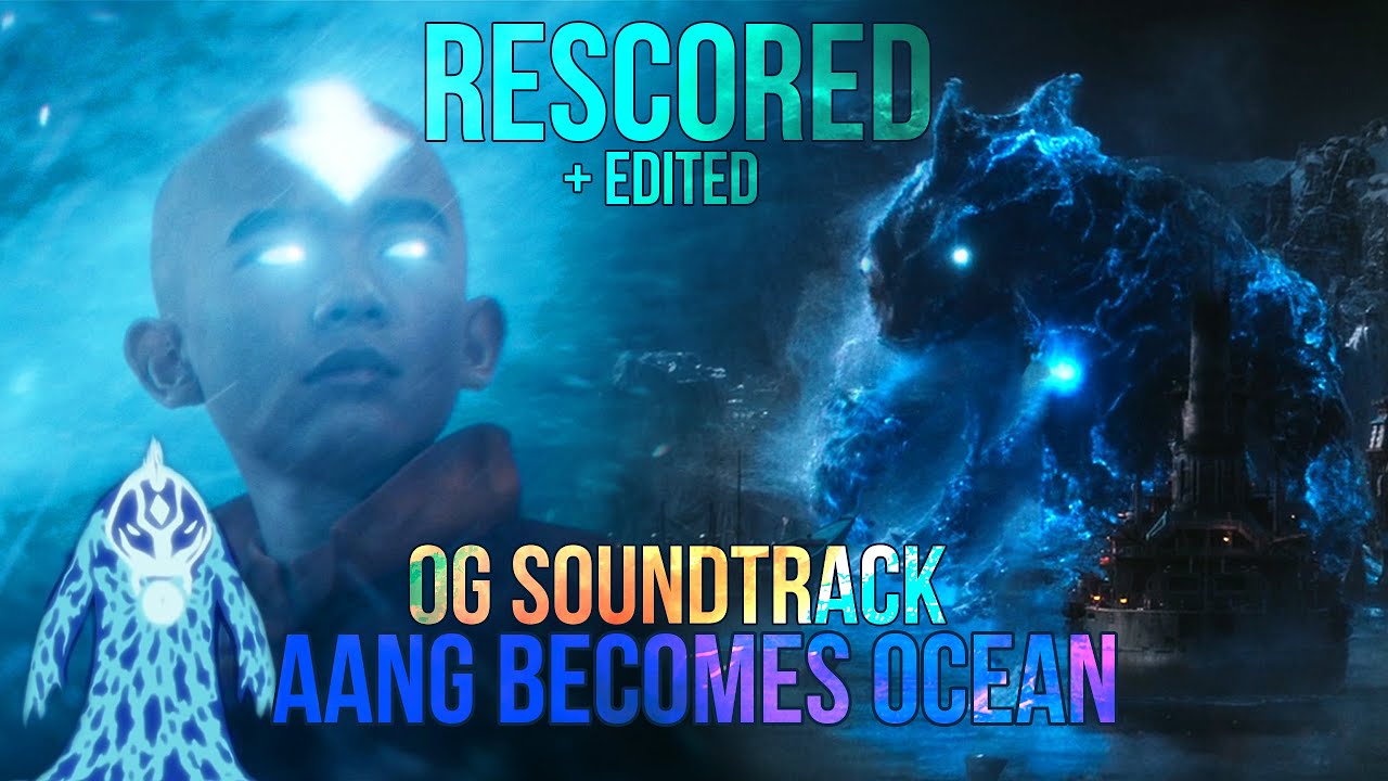 "Ocean Spirit Aang Defeats Fire Nation" with the cartoon's soundtrack ...