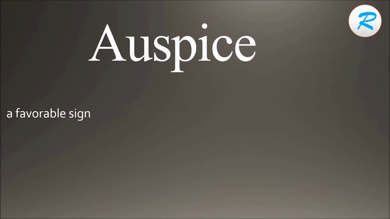 How to pronounce Auspice - YouTube