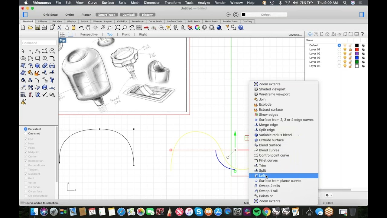 Knobs & Switches - Getting started with Rhino for Mac - YouTube