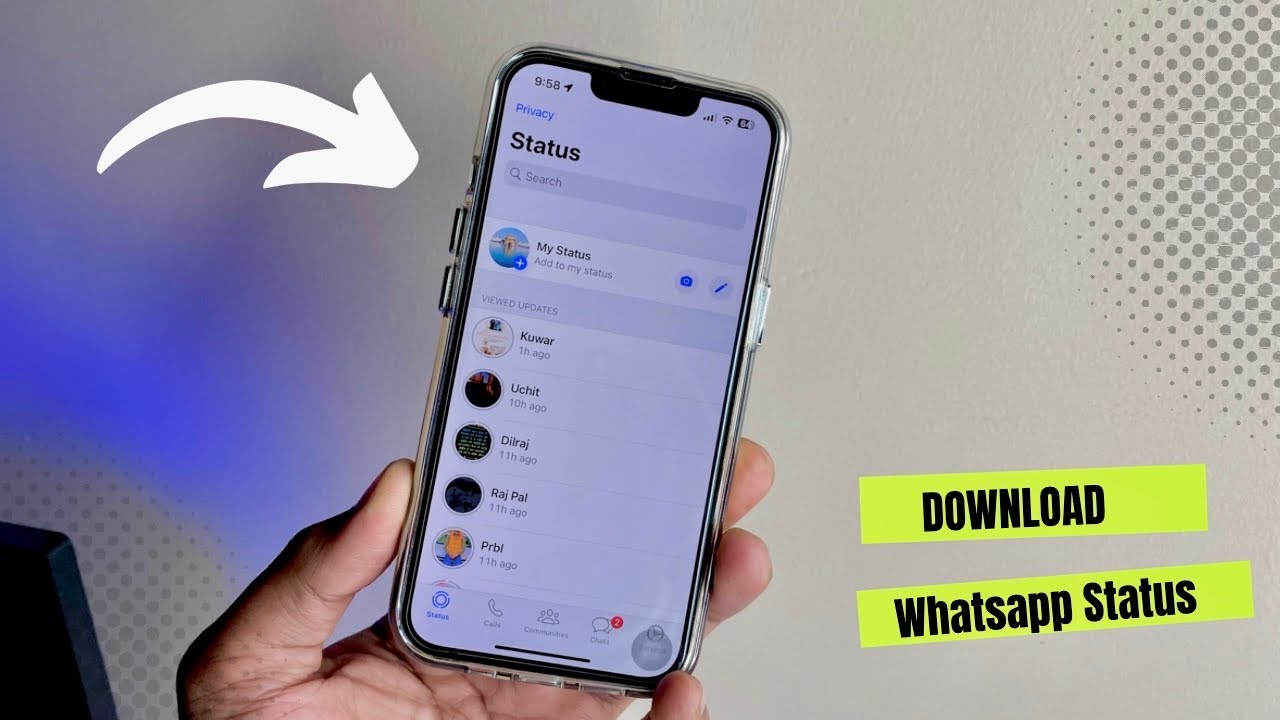 How to download Whatsapp status in iPhone (IOS 16) supported - YouTube
