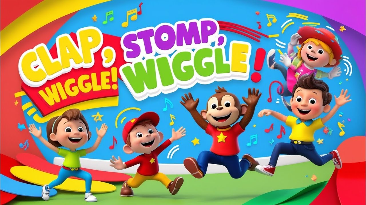 Clap, Stomp, Wiggle! Interactive Dance Song for Kids | Sing & Learn ...