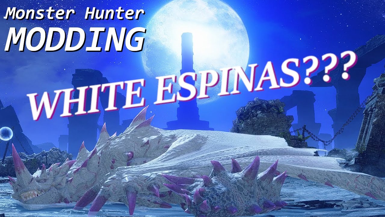 Monster Hunter Modding - WHITE ESPINAS... in RISE??? - YouTube