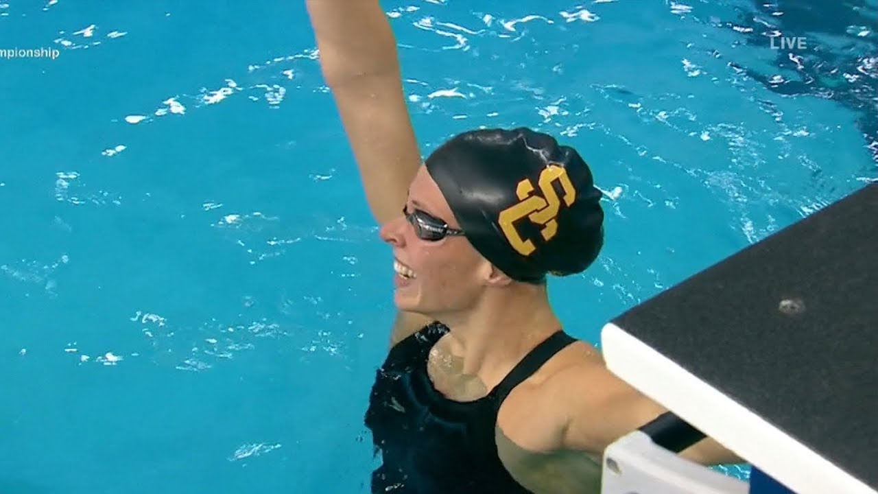2019 NCAA Women's Swimming and Diving: Louise Hansson sets USC record ...
