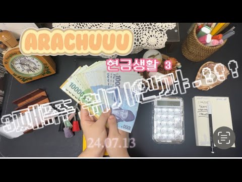 [현금생활] 7월 2째주 정산 & 7월 3째주 예산짜기 2째주가 불러온 과소비…!! 첫 저축!🥳