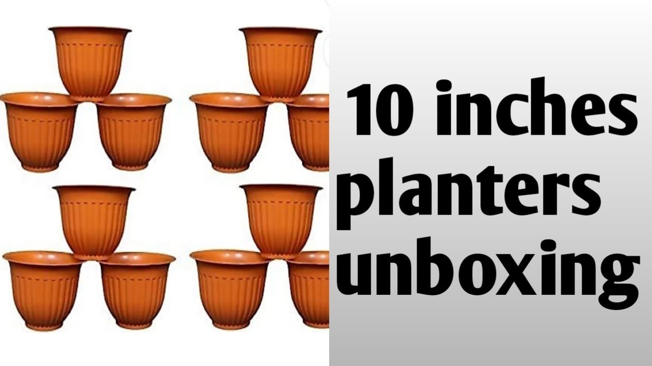 10 inches planter pots - YouTube