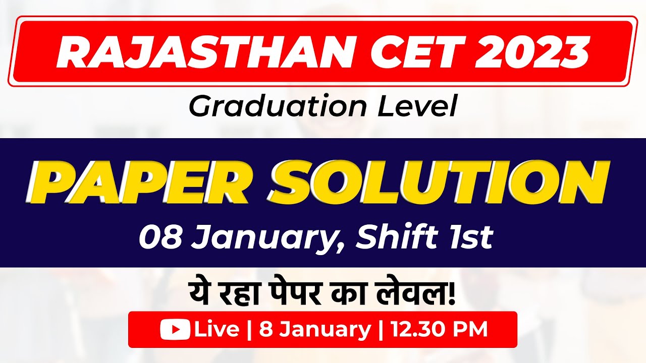 CET Paper Analysis 8 Jan Shift 1st | CET Paper Solution Today | CET ...