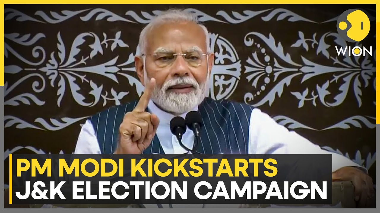 Indian PM Modi campaign for assembly polls in Jammu & Kashmir | WION ...