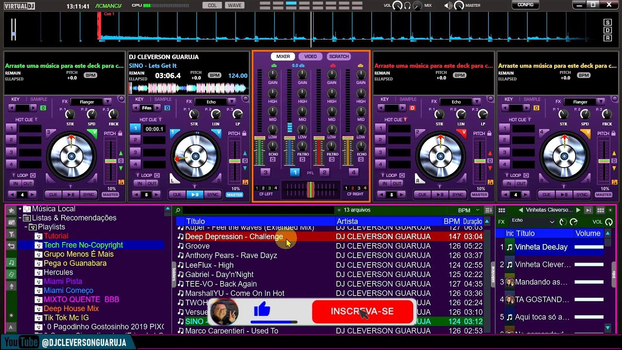 SKIN VIRTUALDJ 4 DECKS - YouTube