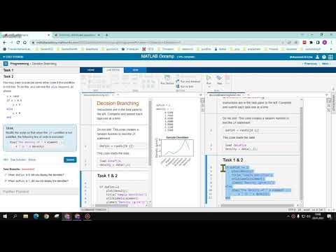 Matlab Onramp L12, Conditional Programming loops, karar verme döngüsel işlemler, by eMuderris ...
