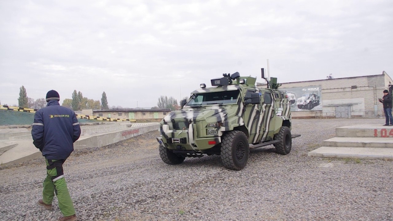 UGV KRAZ SPARTAN TEST STOP - YouTube