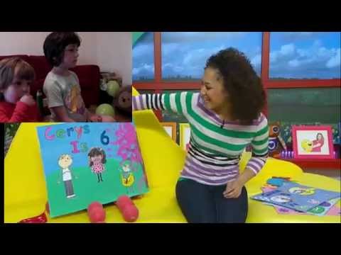 Cerys' birthday card on CBeebies - YouTube