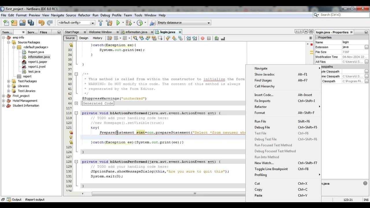 How to connect java NetBeans project with local host, 4th video - YouTube