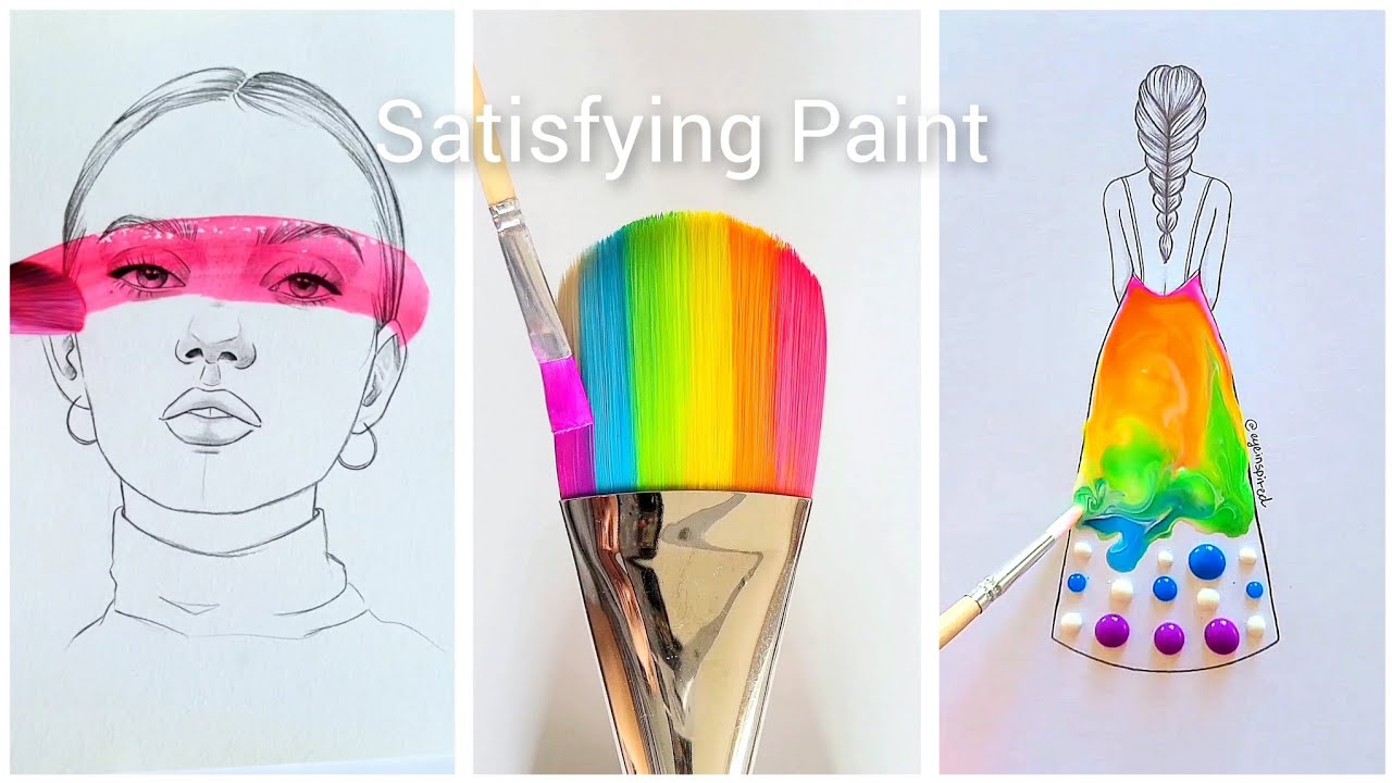 Satisfying Paint Video 🎨 #art #artwork #satisfying #painting #drawing #sketch - YouTube