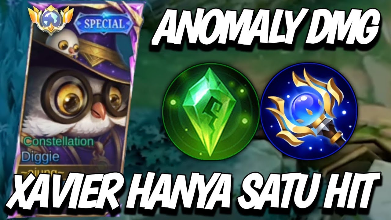 XAVIER HANYA 1 HIT M*TI INI DAMAGE APAAN DAH‼️DIGGIE BEST BUILD 2025‼ ...