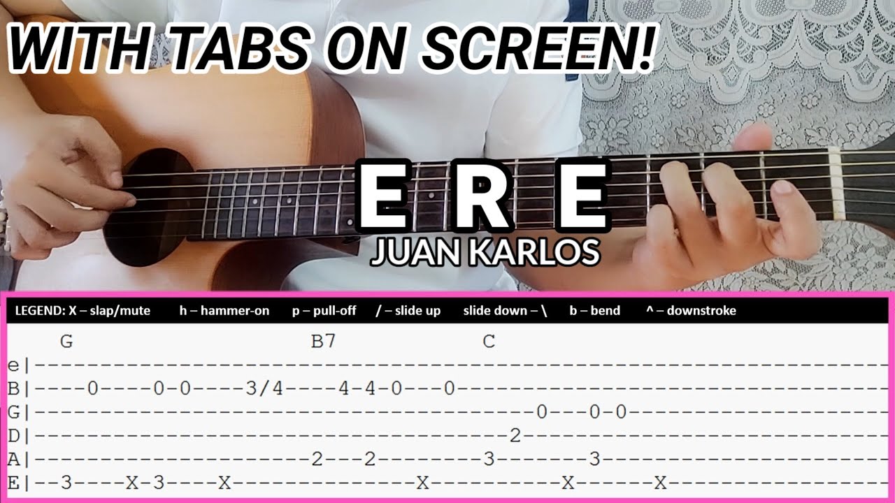 ere (bridge to chorus) fingerstyle tabs - abz collado | juan karlos ...